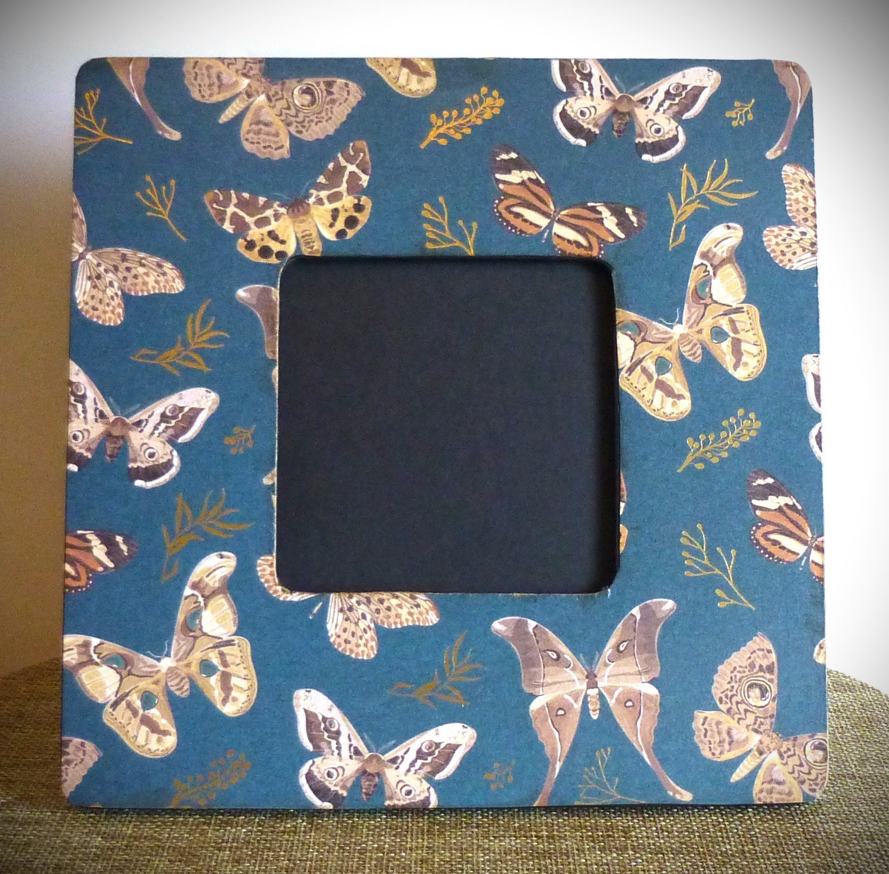 Vintage Moths Photo Frame Picture Frame Square Frame Entomology ...