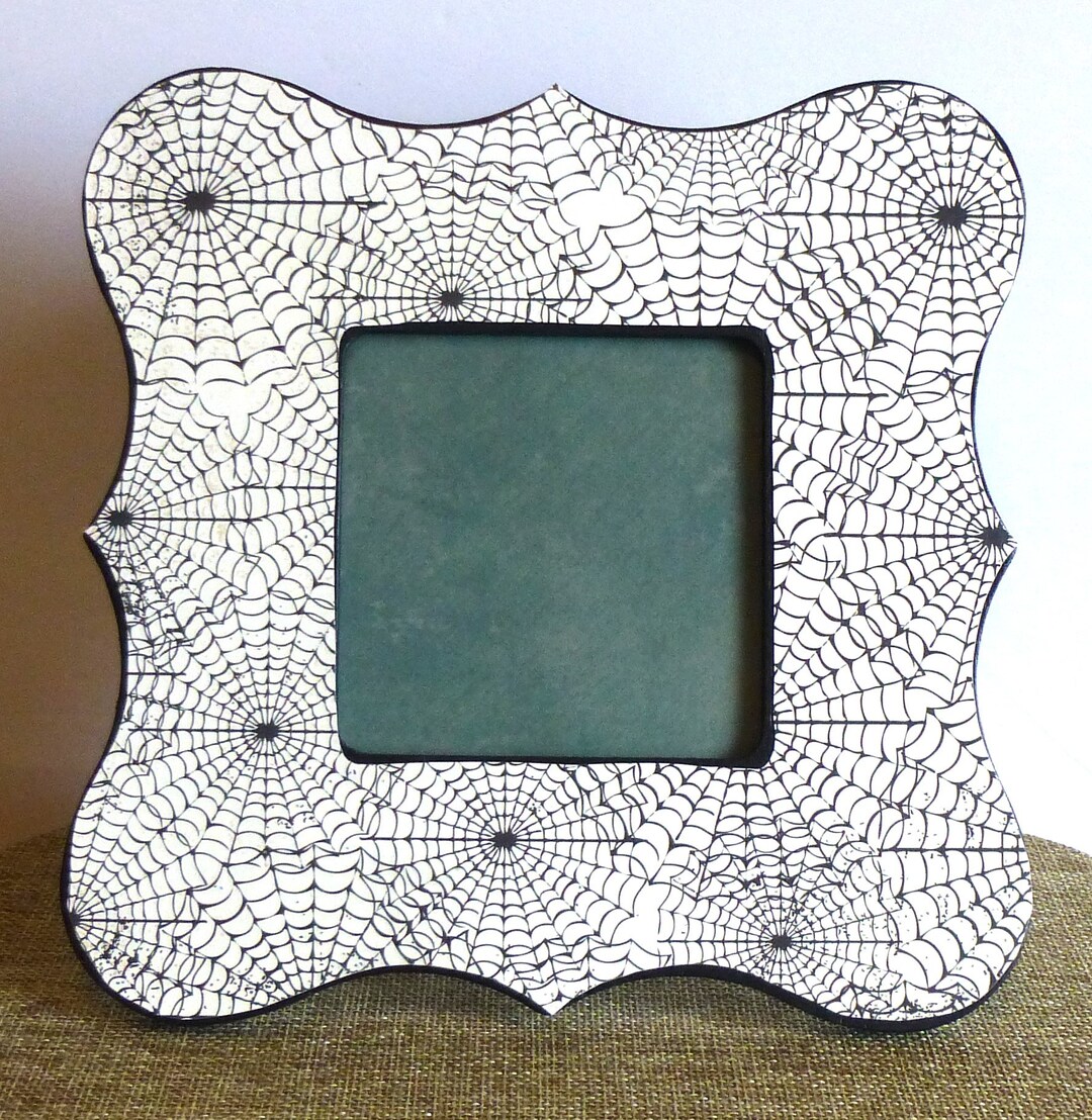 Spider Web Photo Frame Picture Frame Arachnology Creepy Halloween ...