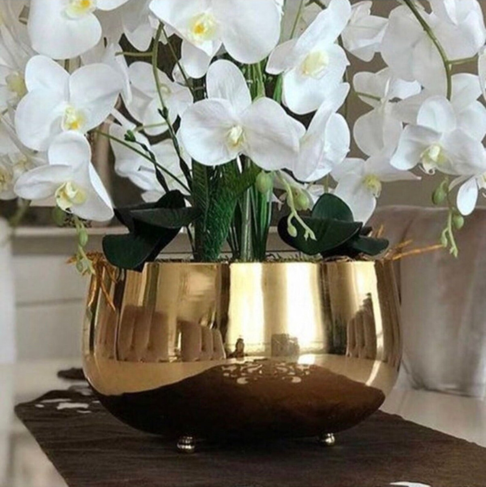 Handmade Gold Vase Spring Flower Vase Gold Planter Gold - Etsy