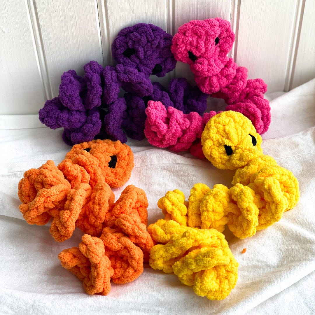 Worry Worm, Crochet Toys, Toys for the Car, Anxiety Relief, Stress ...