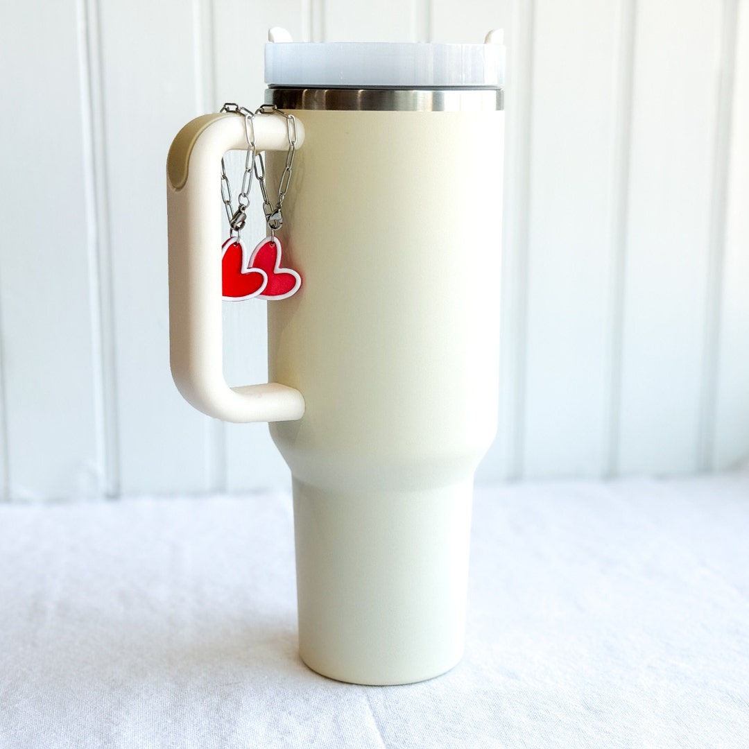 Red Heart Stanley Cup Charm, Valentine’s Charm, Stanley Cup Keychain ...