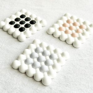 Square Bubble Coasters, Gift for Her, Bookshelf Decor, Custom Coaster ...
