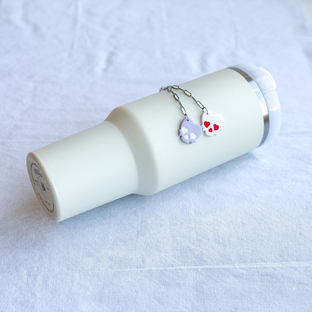 Valentines Skull Stanley Cup Charm, Stanley Cup Keychain, Stanley ...