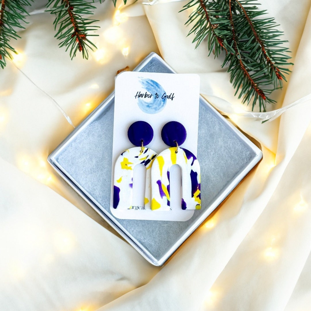 ECU Pirates Earrings, Polymer Clay Earrings, Handmade Gifts, Birthday ...