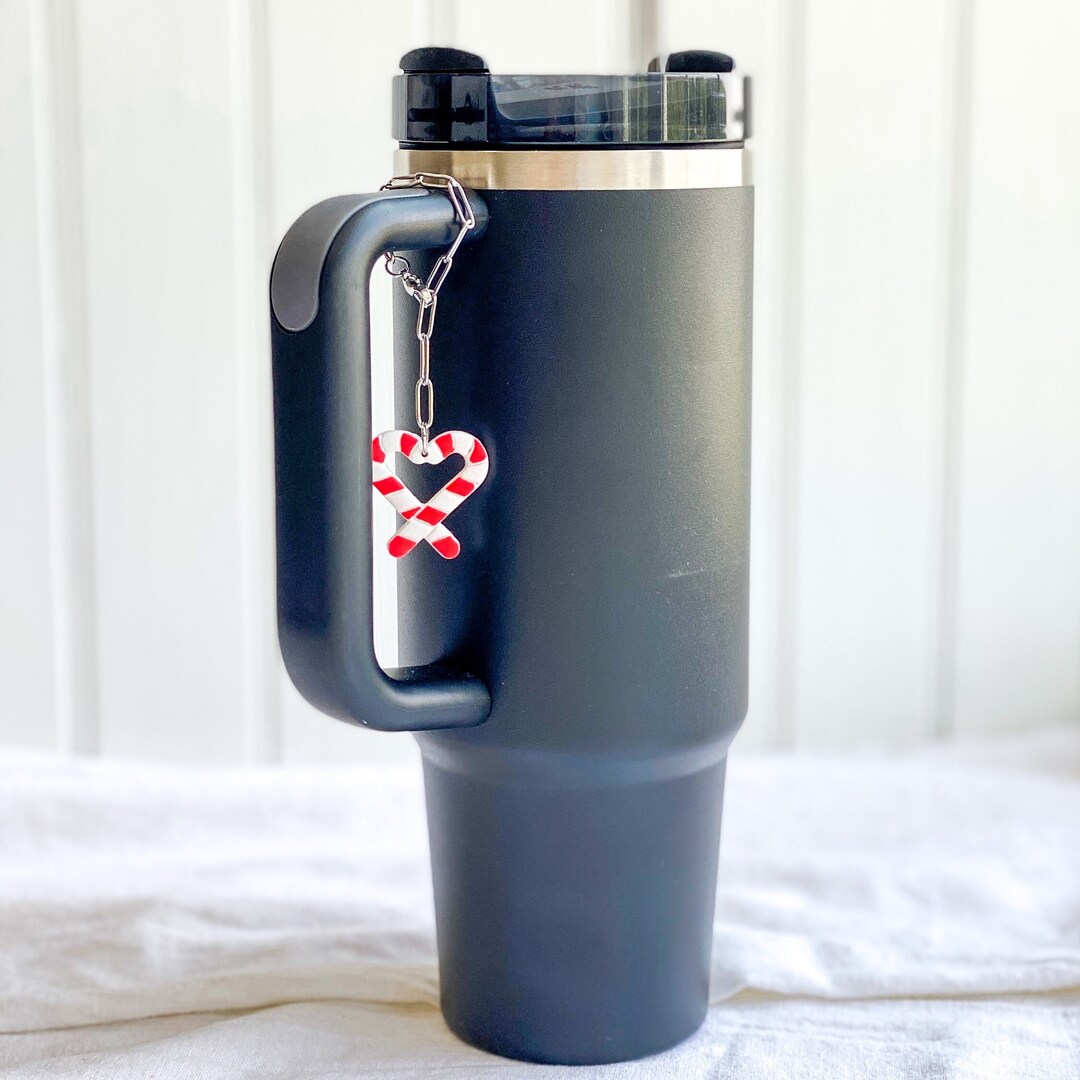 Candy Cane Stanley Cup Charm Polymer Clay Charm Stanley - Etsy