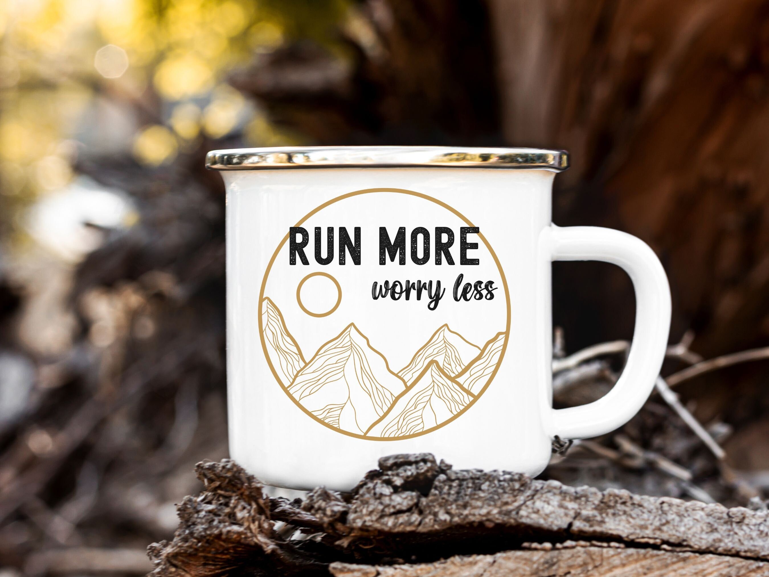 Run More Worry Less, Running Mug, Runner Gift, Gifts for Runners, Funny ...