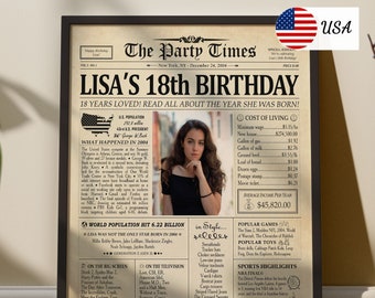 Birthday Poster 2004 - Etsy