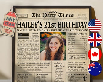 2002 21st Birthday - Etsy