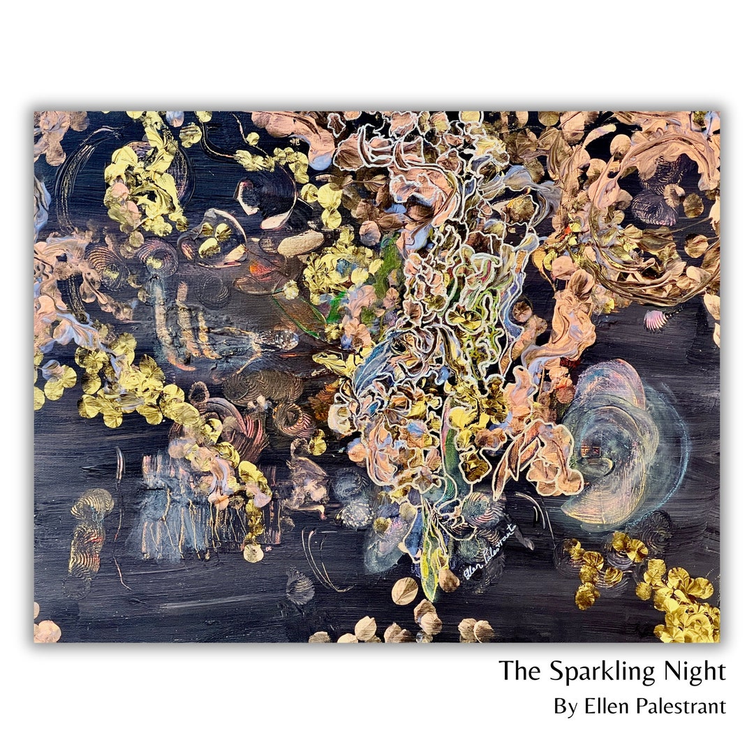 The Sparkling Night, Wall Art, Home Decor, Holiday Gifts, Interior ...