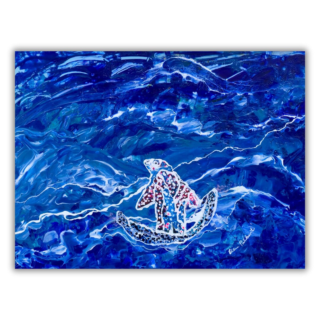 Riding the Waves, Abstract Painting, Contemporary Art, Intuitive Art ...