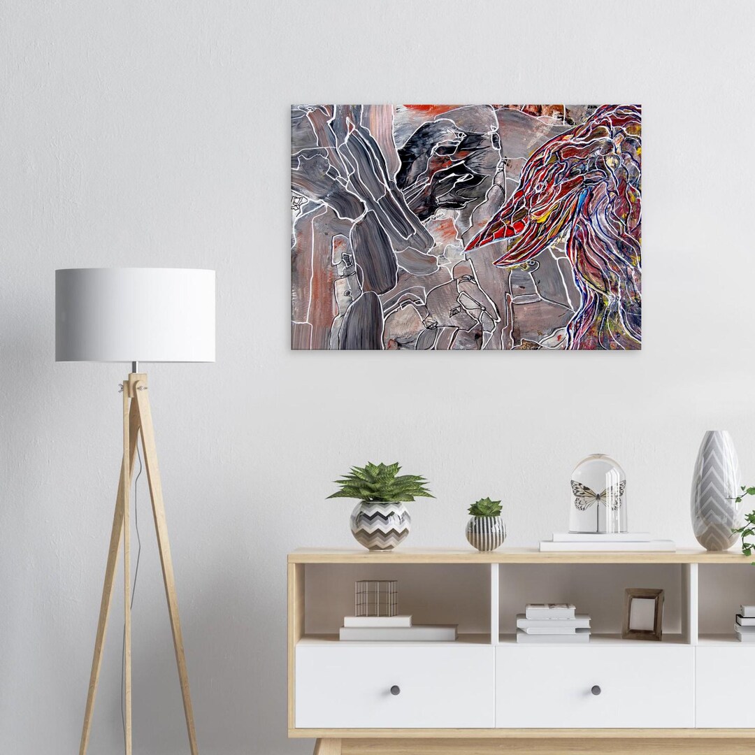 Canvas Prints: They Never Did Anything but Argue - Abstract Art - Wall ...