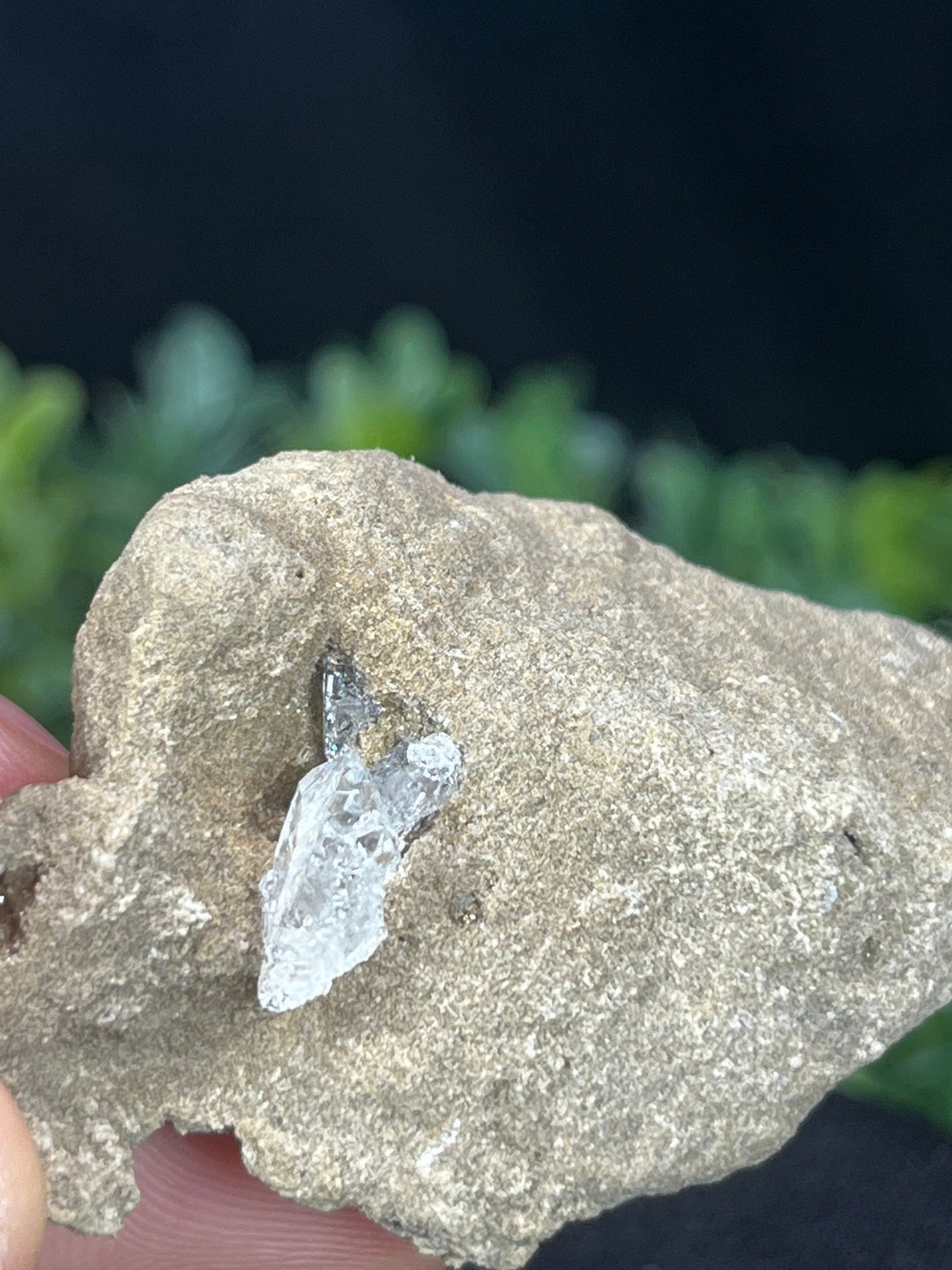 Herkimer Diamond in Matrix | Ethically Sourced | New York, USA - Etsy