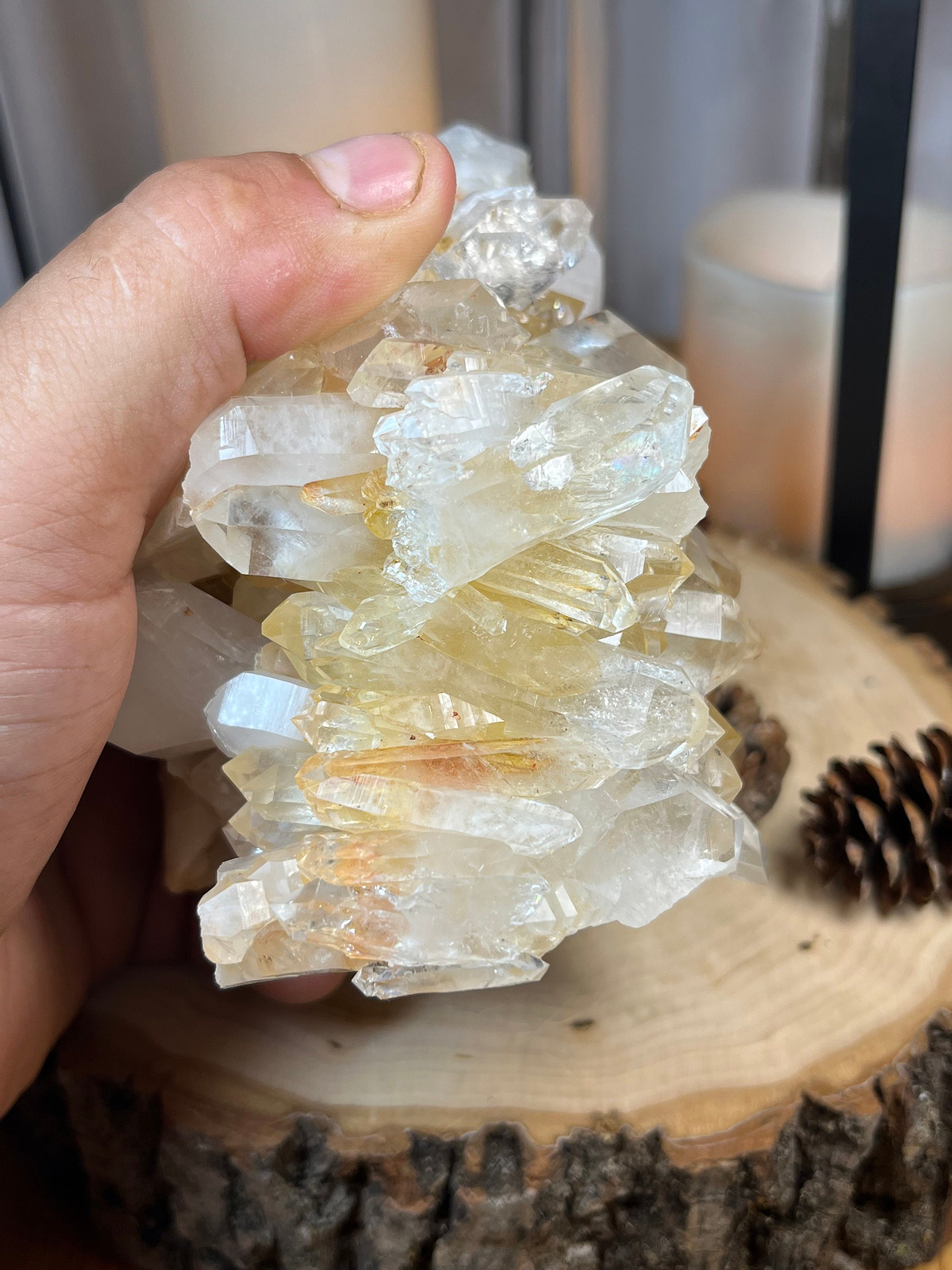 Large Cluster Quartz Crystal Rainbow Inclusions | Ethically Sourced ...