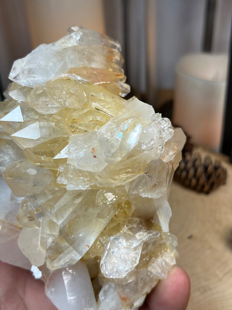 Large Cluster Quartz Crystal Rainbow Inclusions | Ethically Sourced ...