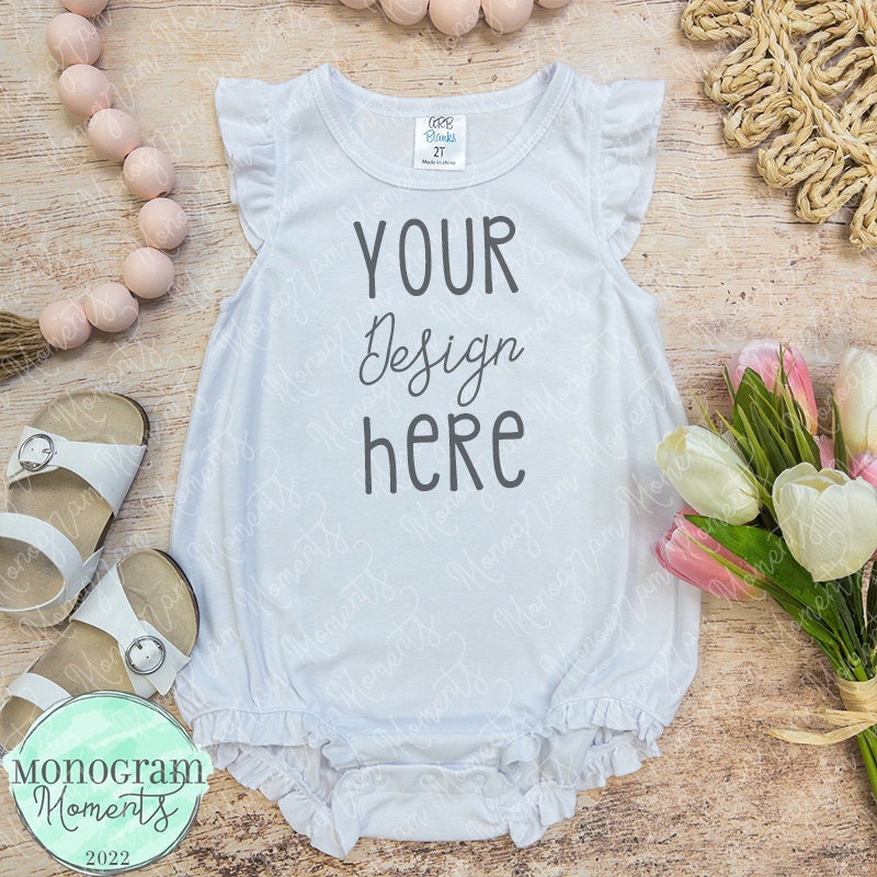 ARB Blanks-rufflebubble- Girl's Short Sleeve Mockup- Spring Mockup - Etsy