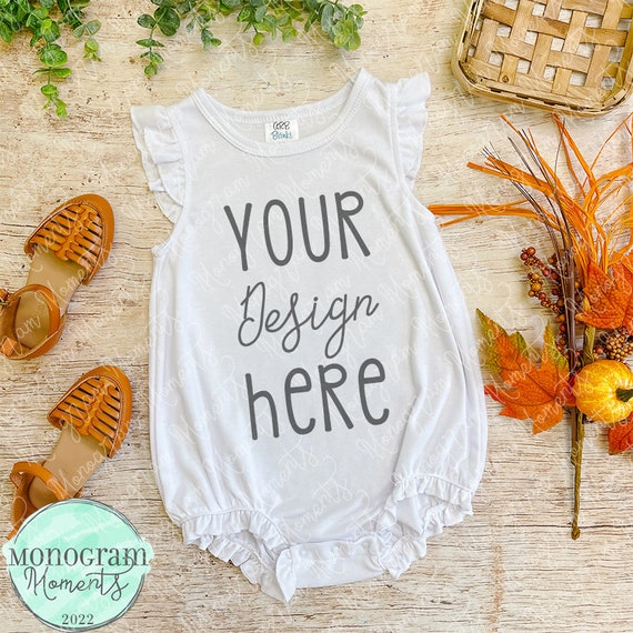 ARB Blanks-ss Girl's Ruffle Bubble Mockup-fall Mockup - Etsy