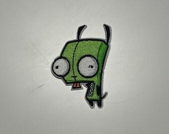 Gir Iron on Patch invader Zim Patches Patches Iron on - Etsy