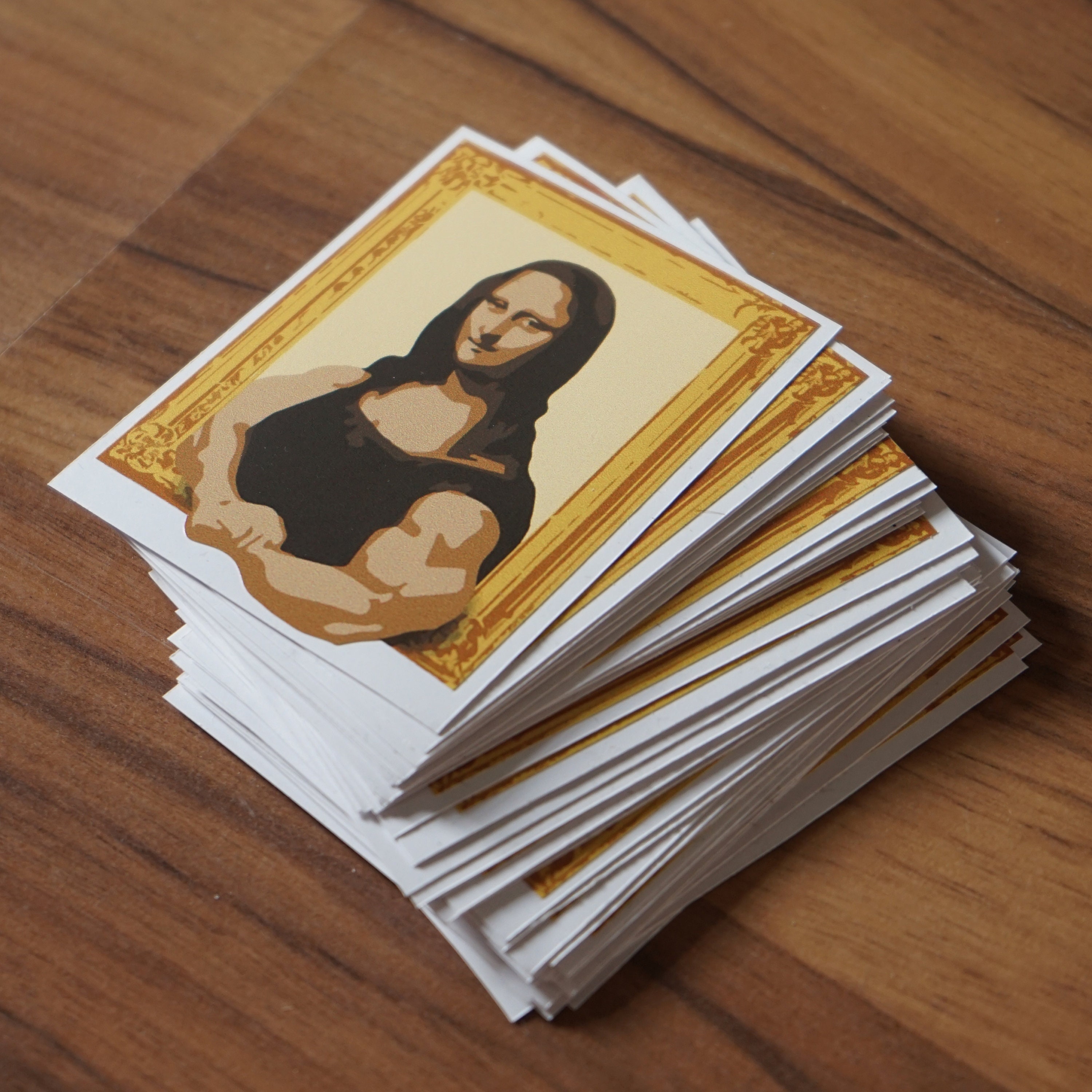 50x Sticker Buffed Mona-lisa high Gloss - Etsy