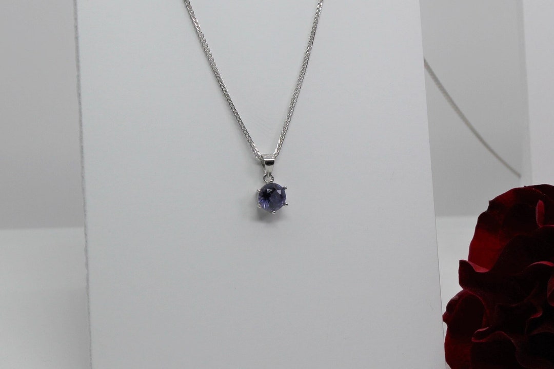 Iolite Gemstone, Natural Iolite, Violet Gemstone, Iolite Necklace ...