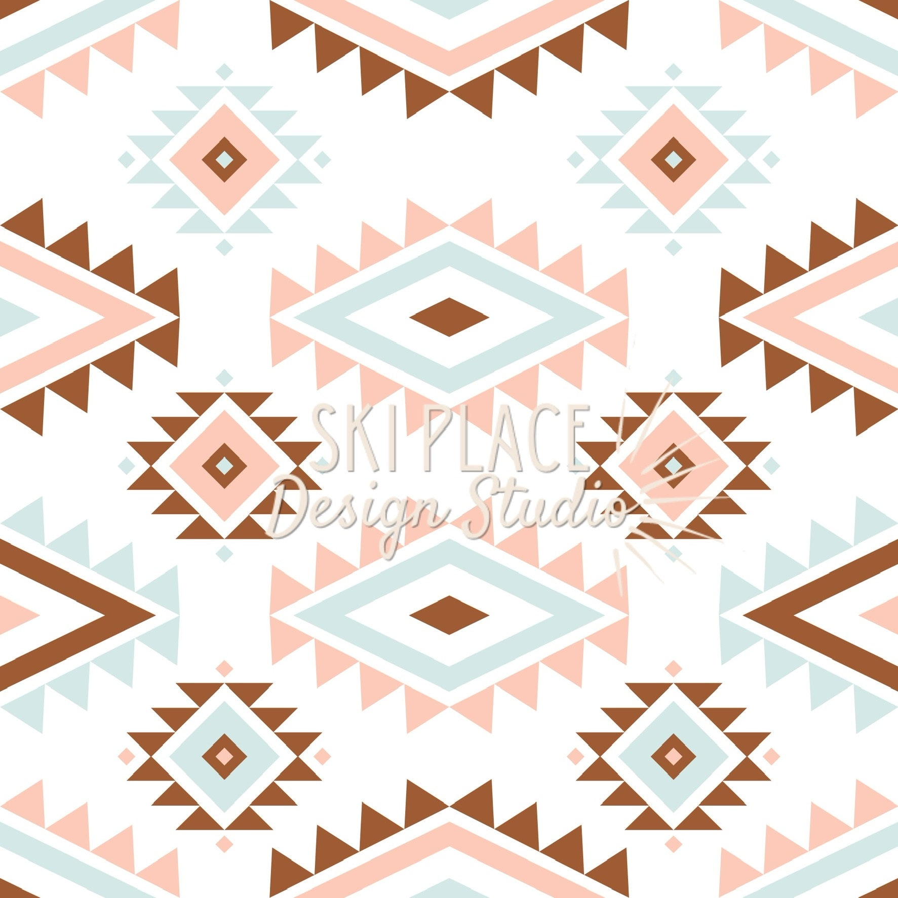 Mint Aztec Pattern