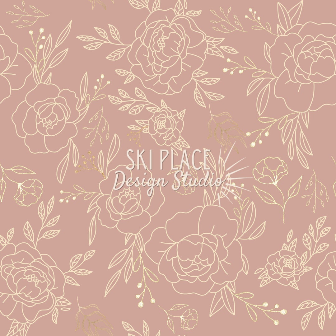 Delicate Rose in Mauve Seamless, Mauve Roses Seamless Pattern, Floral ...