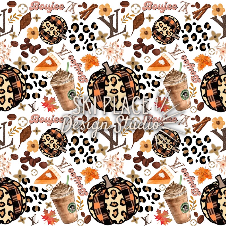 Boujee Fall Seamless File, Leopard Seamless, Inspired by Pattern ...