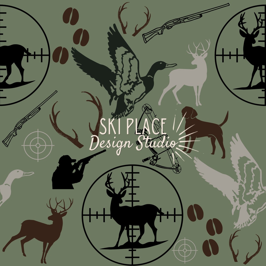 Hunting Seamless, Deer Hunting Pattern, Boy Seamless Design, Duck ...