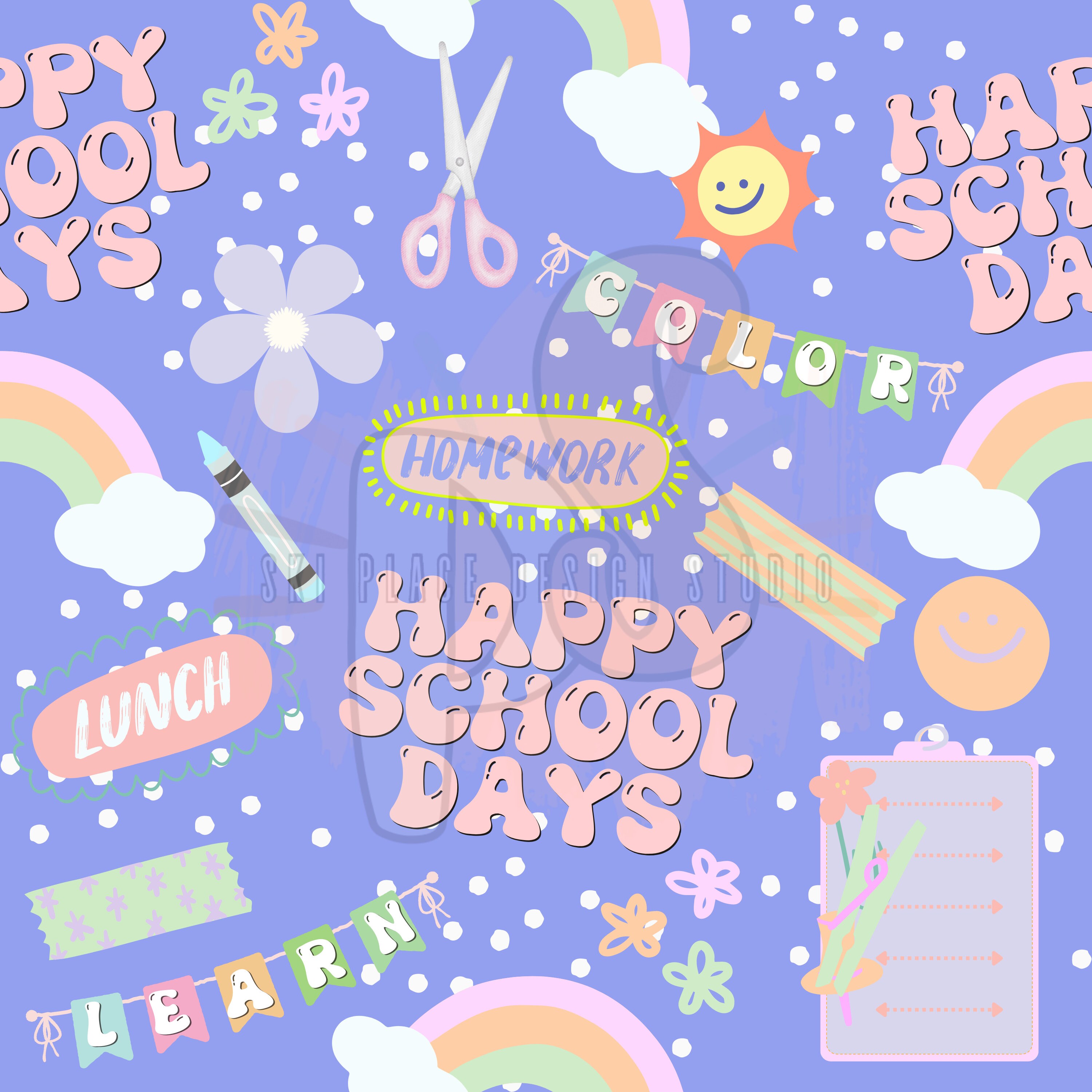 School Days, Back to School Seamless, School Pattern, School Seamless ...