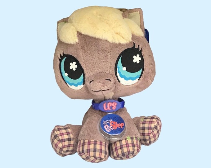 Littlest Pet Shop Vips Horse Plush | 2007 Hasbro LPS 8" Stuffed Animal ...