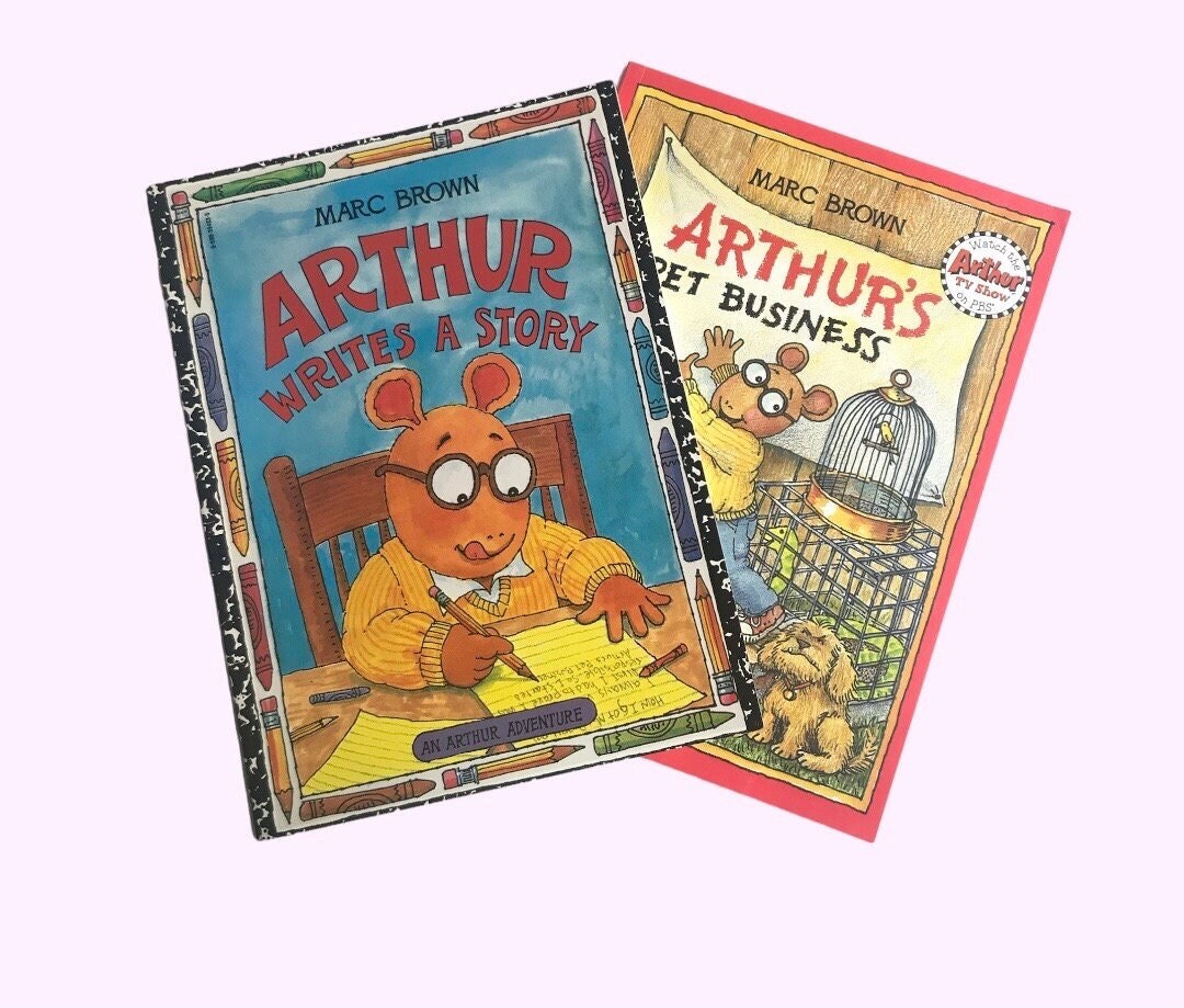 Set of 2 Arthur Storybooks 1990s Arthur Writes A Story & Arthur's Pet ...