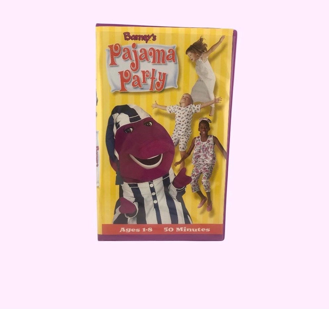 2001 Barney's Pajama Party VHS Lyons Hit Entertainment Barney VHS Movie ...