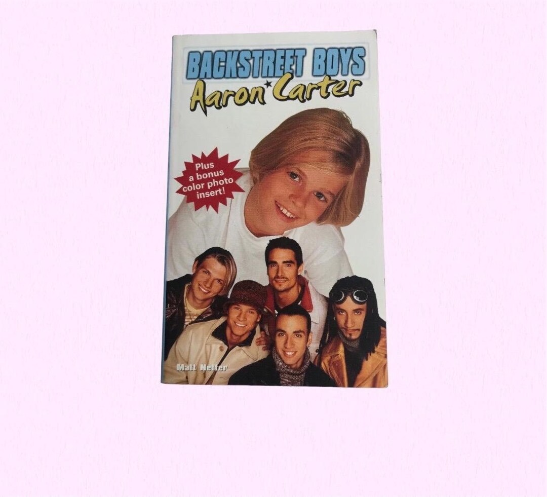 1999 Backstreet Boys Aaron Carter Book 90s Softcover Biographical ...