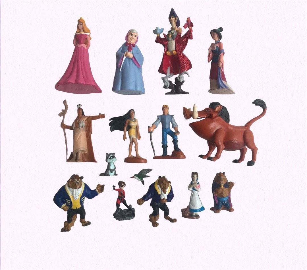 Disney Figurine Lot 15 Pcs 1990s 2000s Toy Plastic Figures Assorted ...