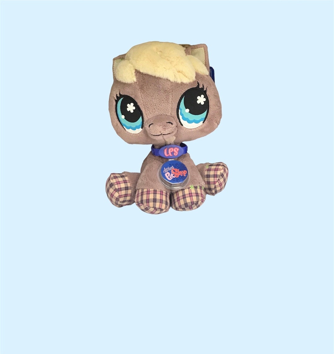 Littlest Pet Shop Vips Horse Plush | 2007 Hasbro LPS 8" Stuffed Animal ...