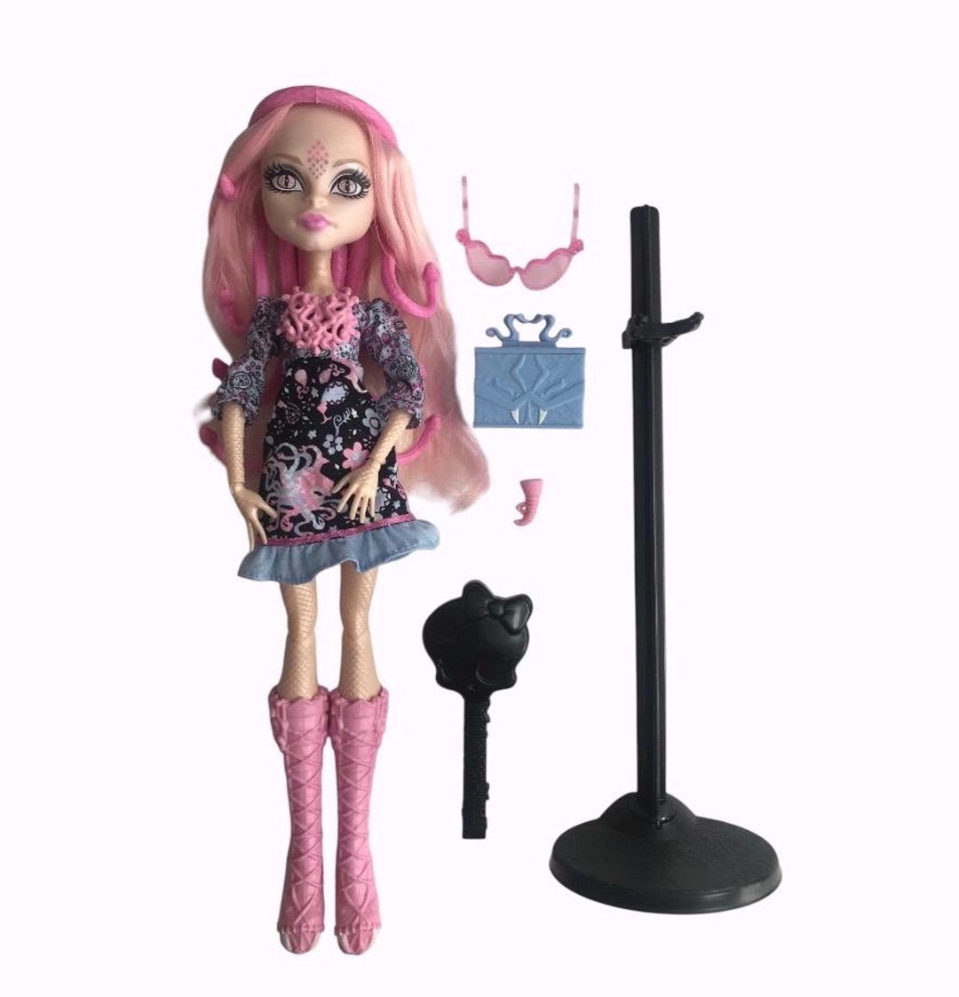 Monster High Viperine Gorgon Frights Camera Action Doll Mattel MH Used ...