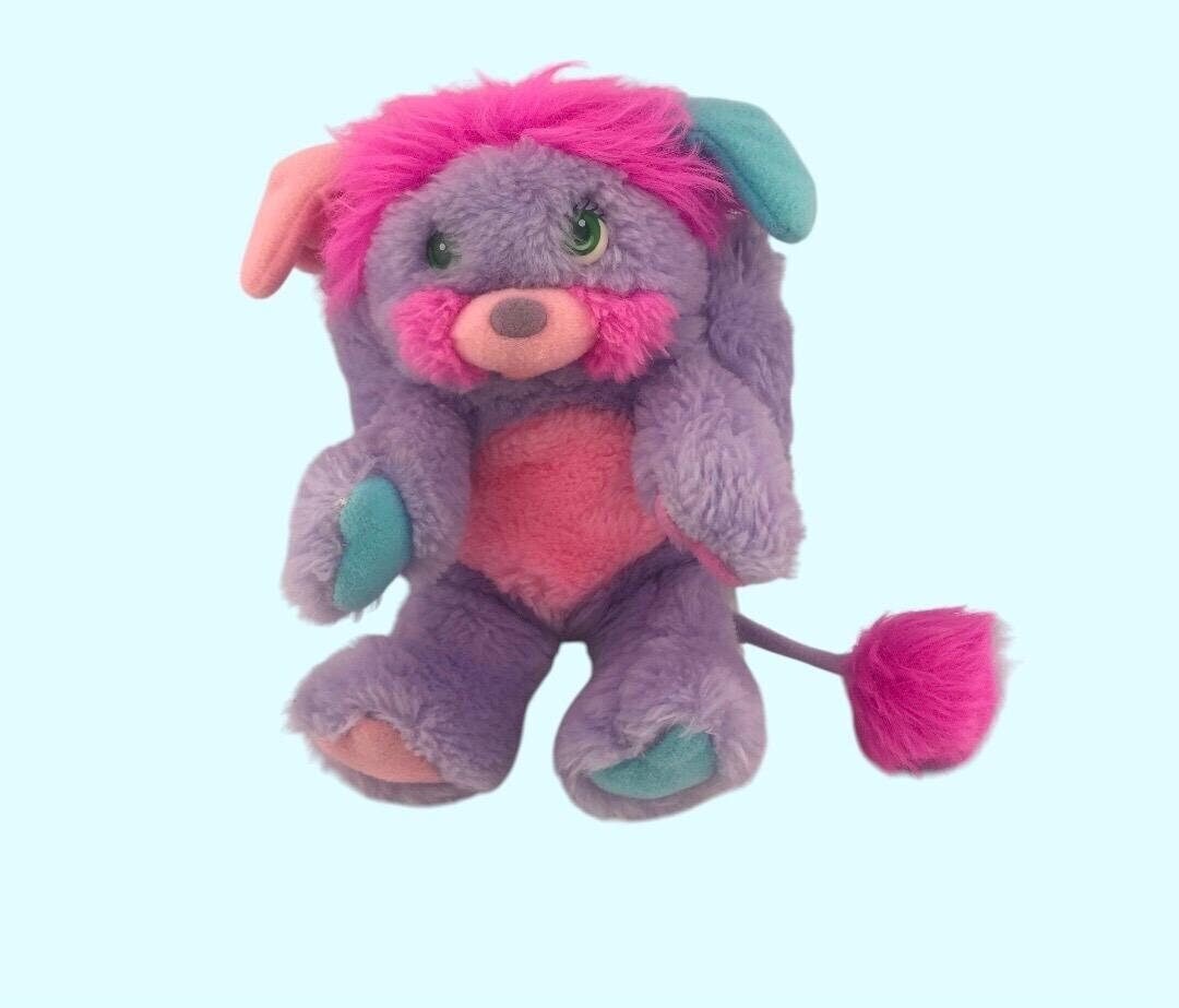 1985 Popples Pretty Bit Plush 8 Mattel American Greetings Purple Popple ...