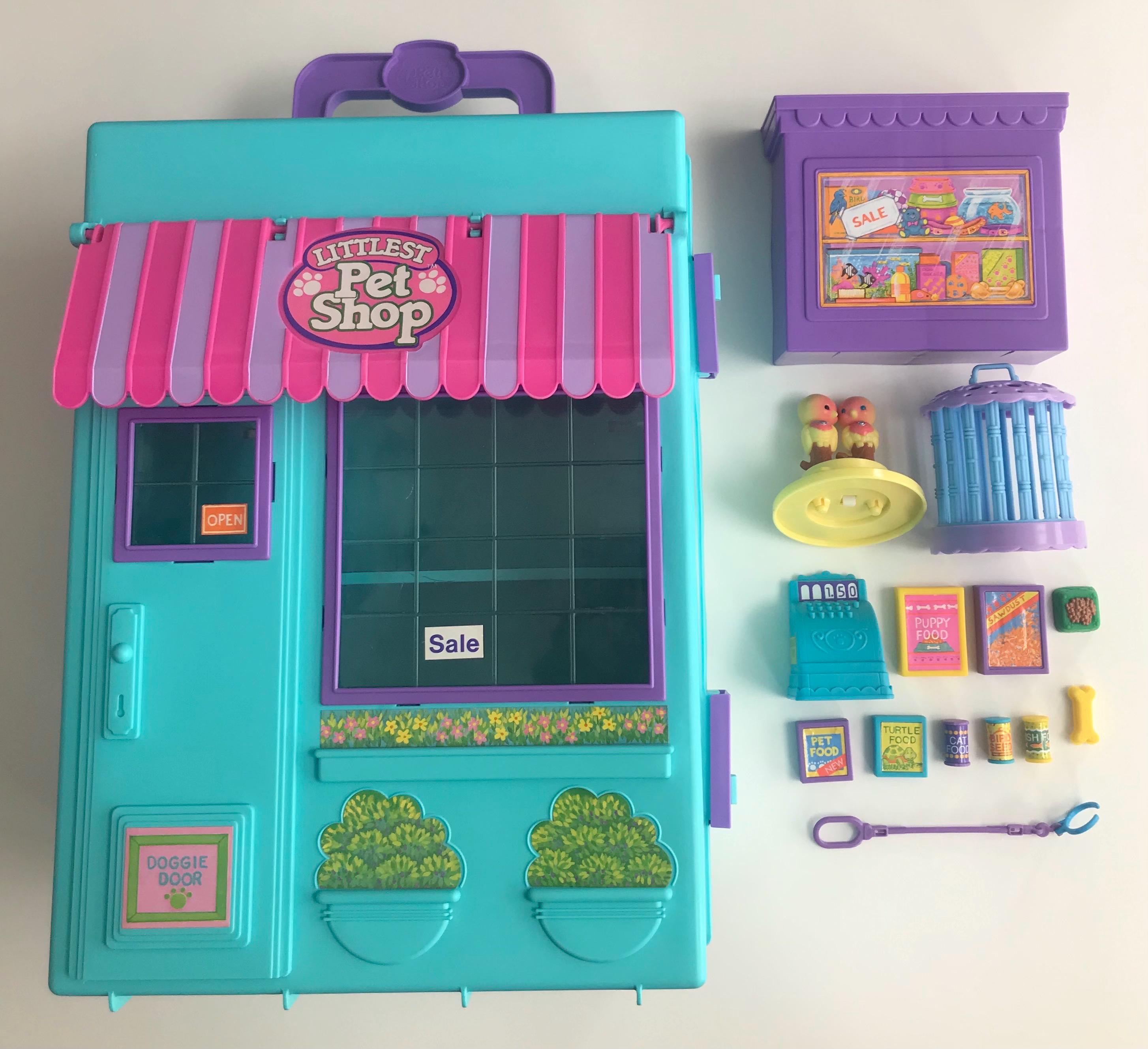 1992 Littlest Pet Shop Playset 90s Kenner LPS Pet Store Carrying Case ...