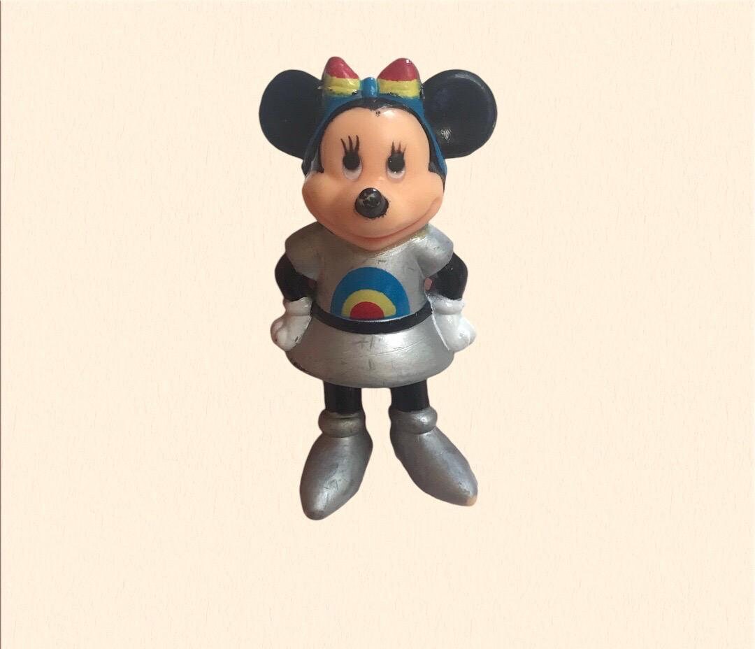 Vintage Minnie Mouse Space Figurine C.1980s 2.25" Plastic Epcot ...