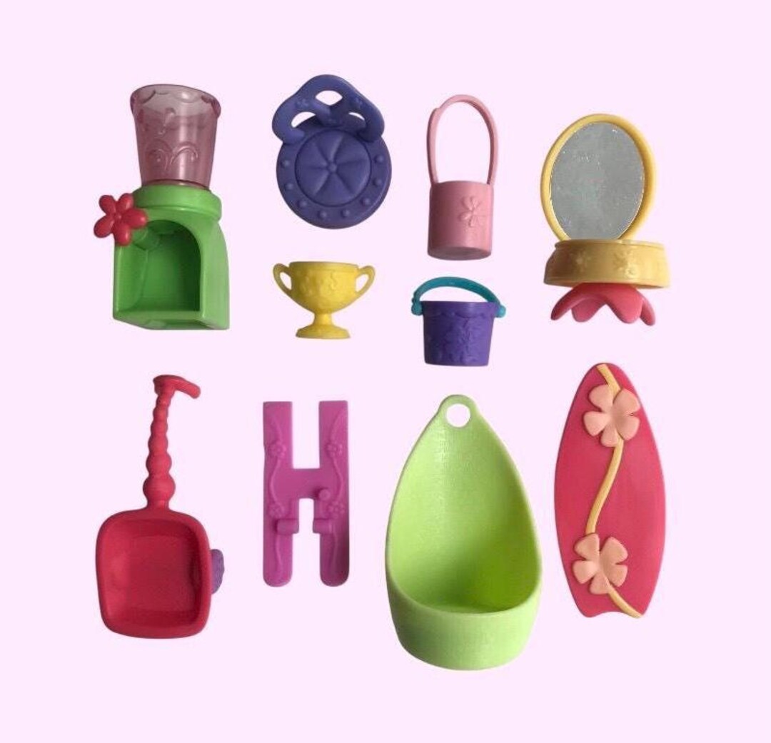 Lot of 10 Littlest Pet Shop Accessories 2000s Hasbro LPS Plastic ...