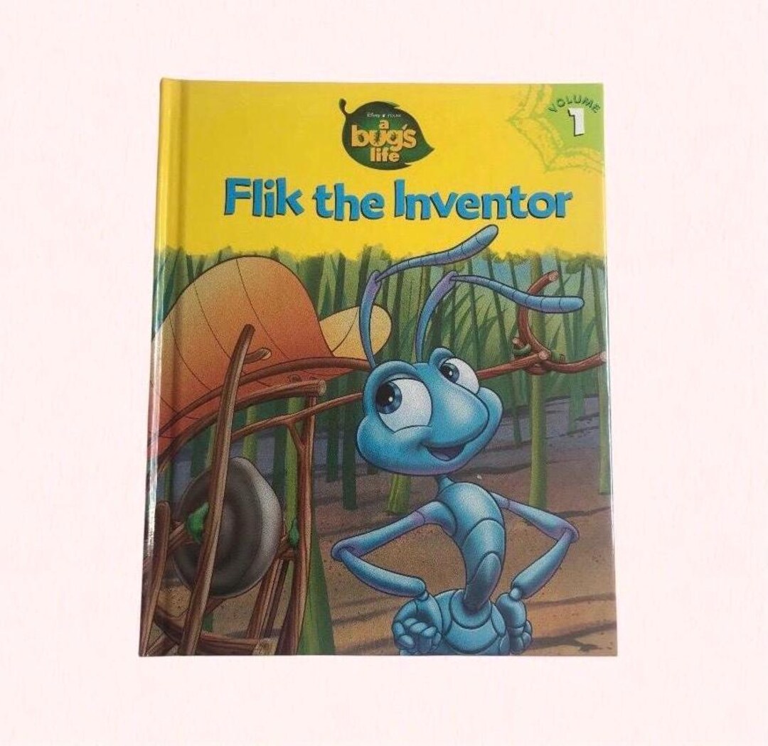 1998 A Bug's Life Flik the Inventor Book 90s Disney Pixar Hardcover ...