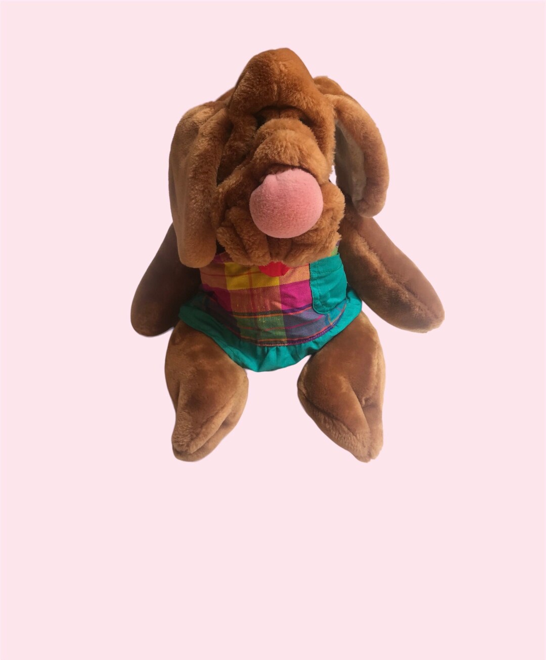 1981 Wrinkles Jamie Plush Hand Puppet 80s Ganz Large 17 Stuffed Dog in ...