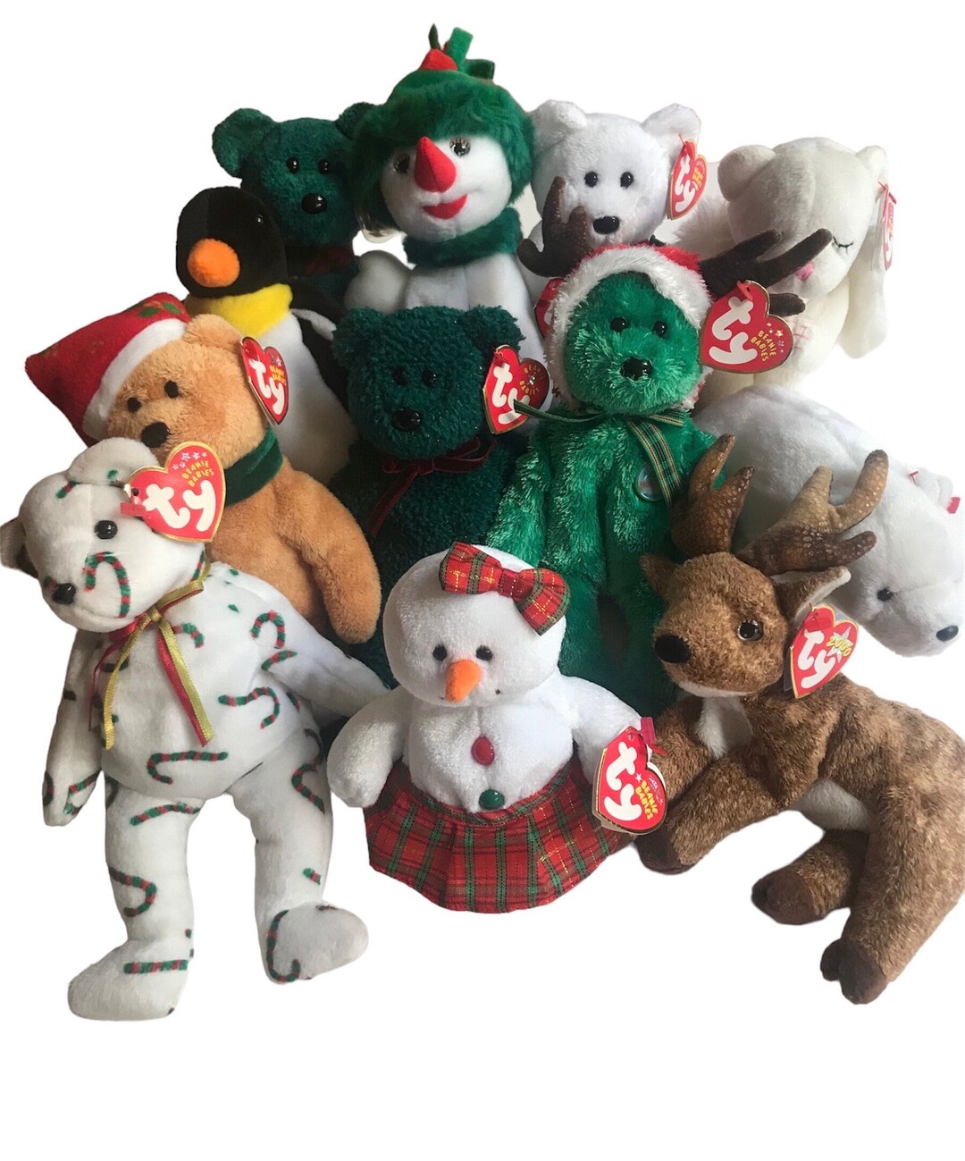 Choose Your Own Christmas TY Beanie Baby Plush 90s 2000s Holiday TY ...