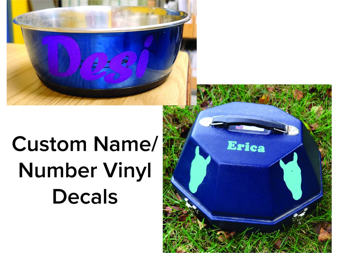 Custom Name/number Vinyl Decal - Etsy