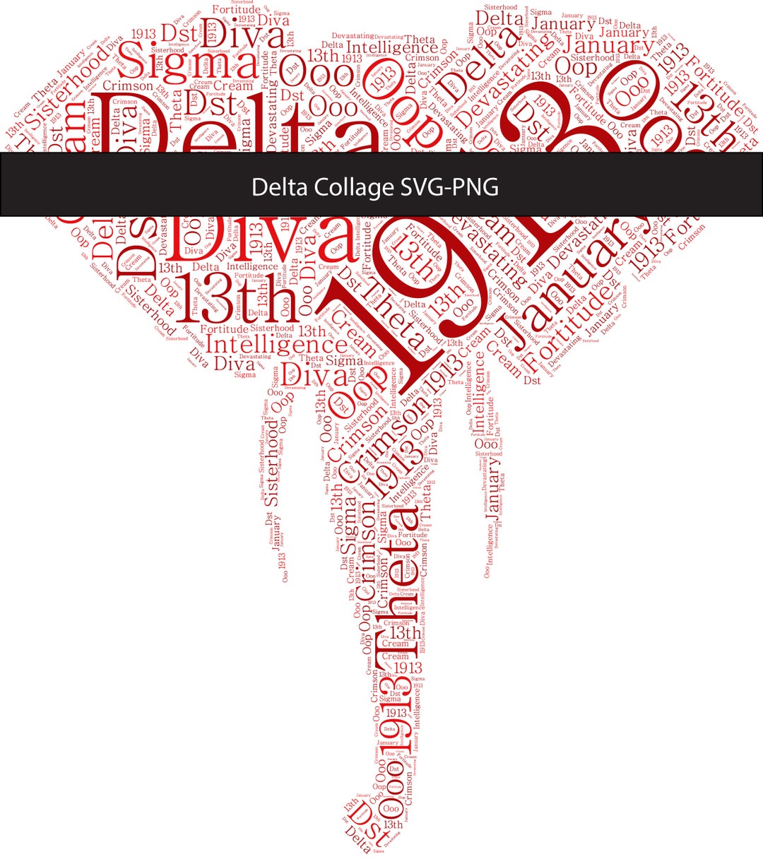 Delta DST Art Words SVG PNG. Instant Digital Download Design Graphic - Etsy