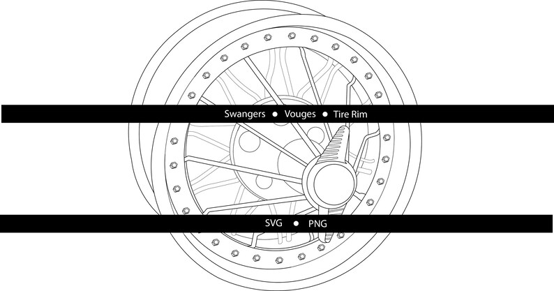Car Tire Rim Swangers Dayton Vouges SVG PNG. Instant Digital - Etsy