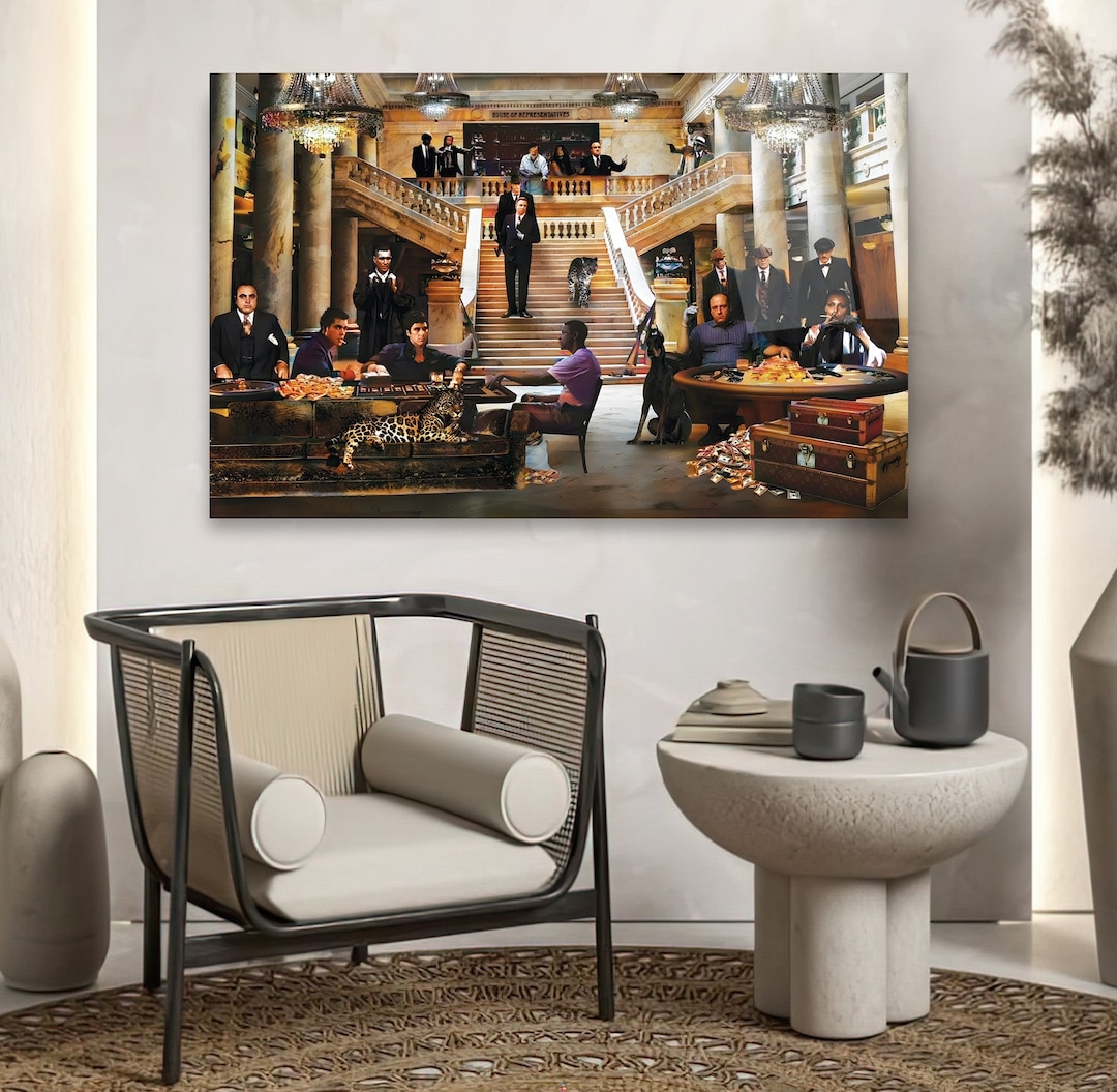 Mafia Glass Printing, Tempered Glass Wall Art, Modern Wall Decor ...