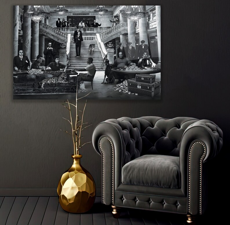 Mafia Glass Printing, Tempered Glass Wall Art, Modern Wall Decor ...