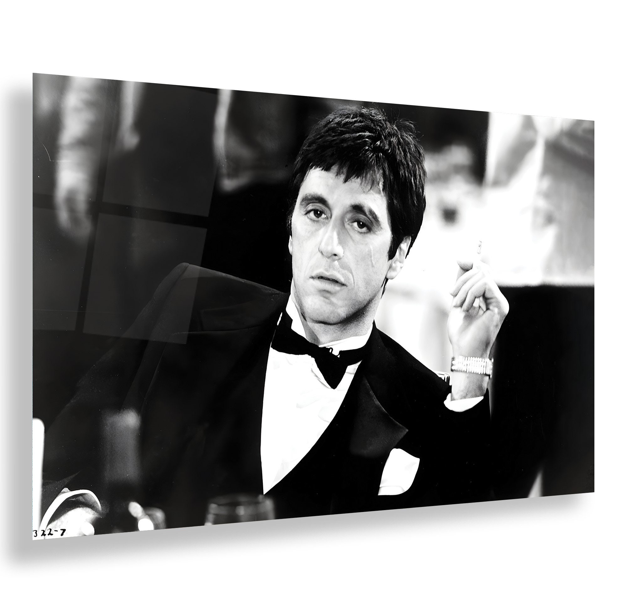 Scarface Glass Printing, Tony Montana, Tempered Glass Wall Art, Modern ...