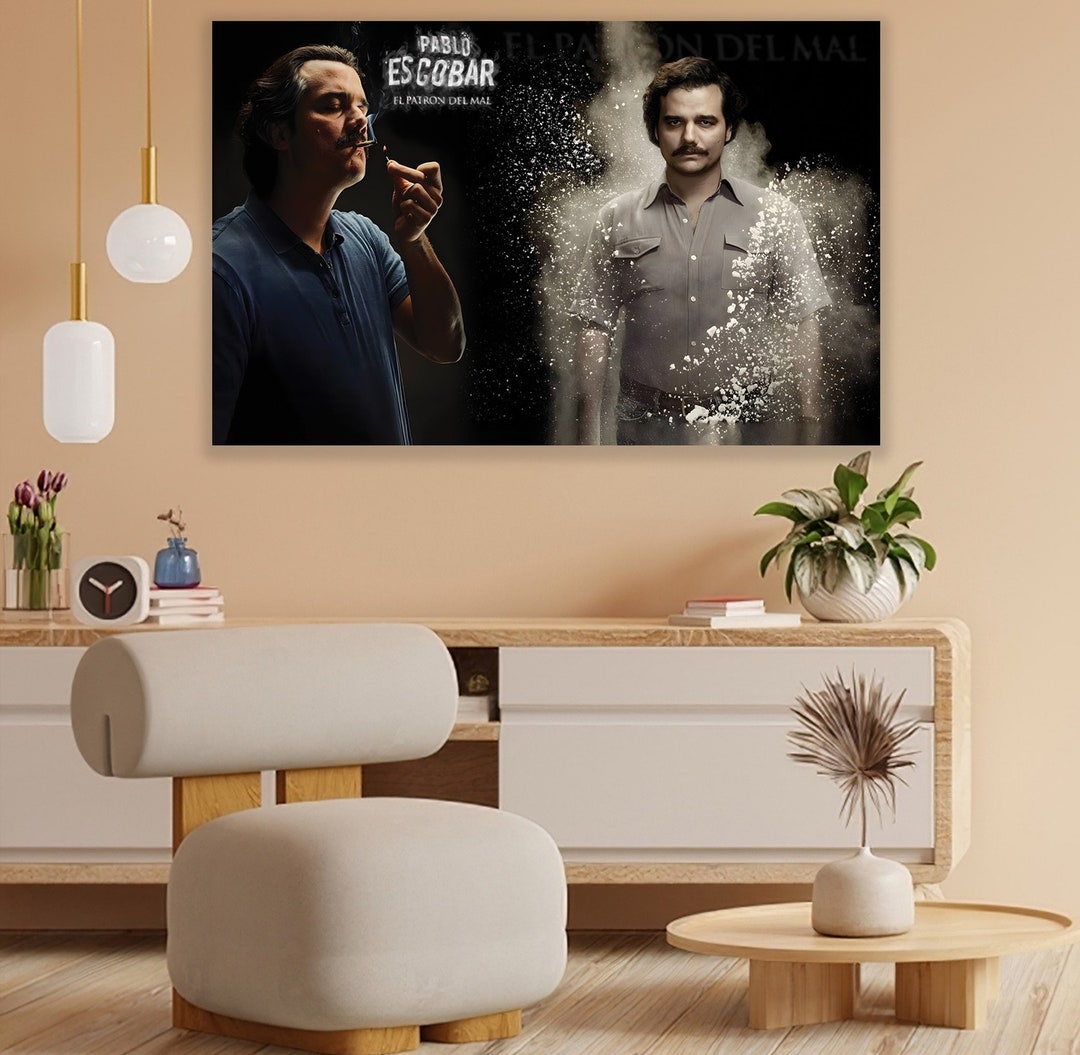 Pablo Escobar Glass Printing, Tempered Glass Wall Art, Modern Wall Decor, Housewarming Gift ...