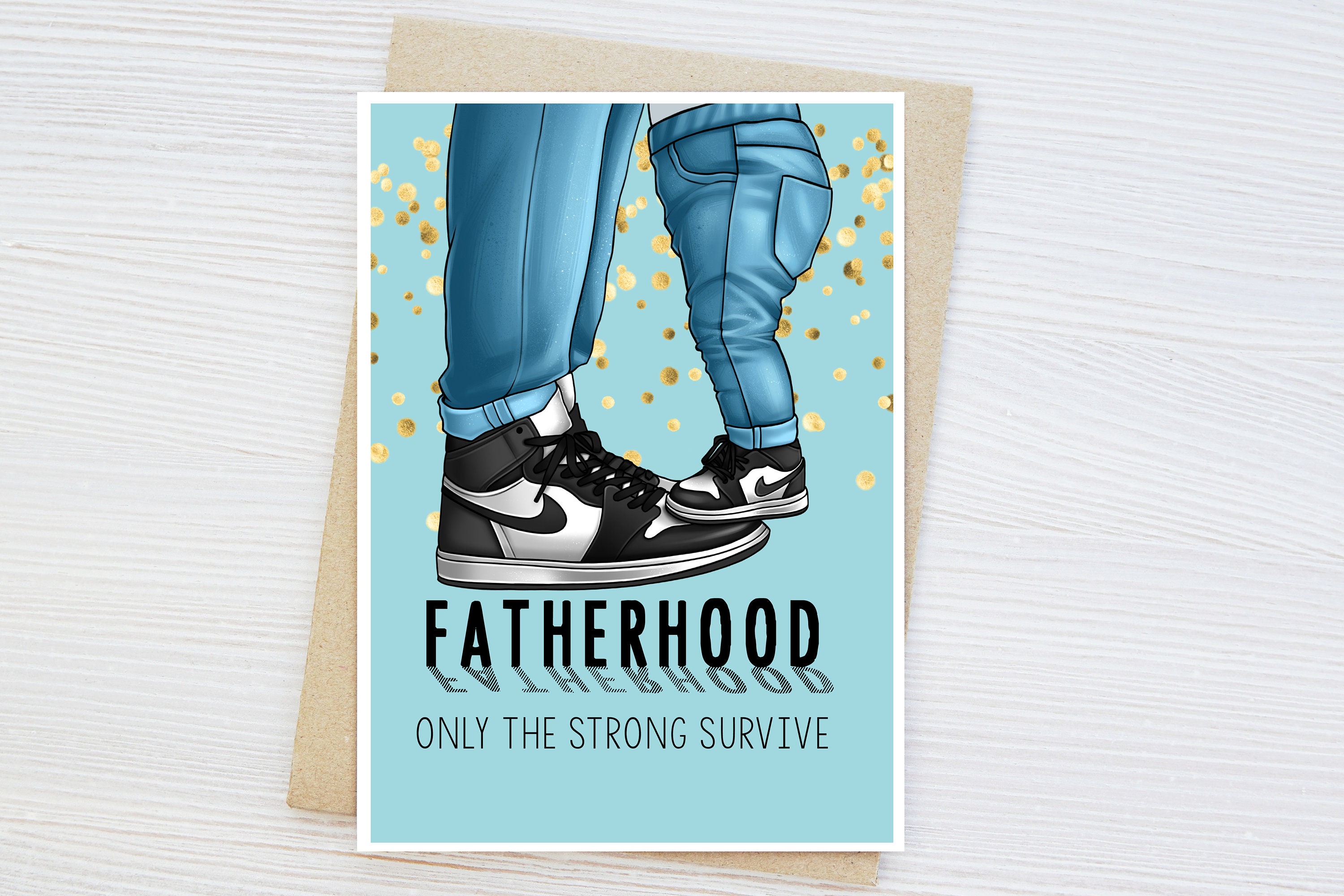 Fatherhood Card, Fathers Day Card, New Arrival Card, Newborn Card ...
